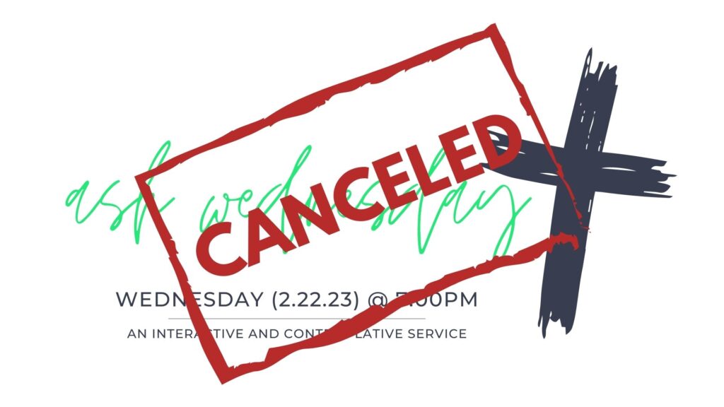 NO ASH WEDNESDAY SERVICE - peaceumcdev